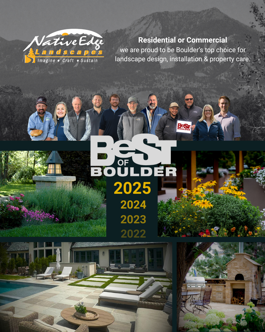 Native Edge Voted Best of Boulder - Native Edge Landscapes
